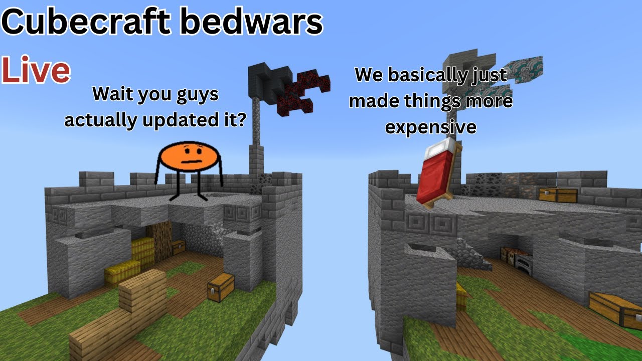 Playing the new bedwars cubecraft update thingy - YouTube