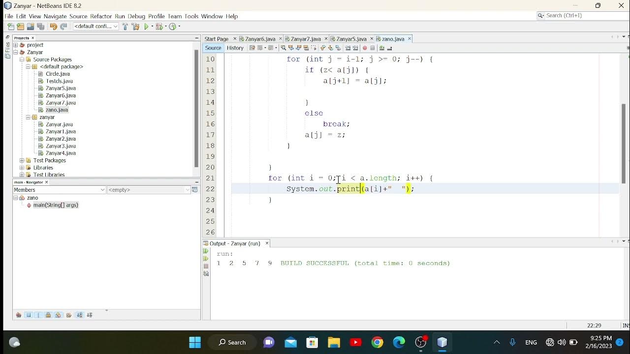 lab insertion sort - YouTube
