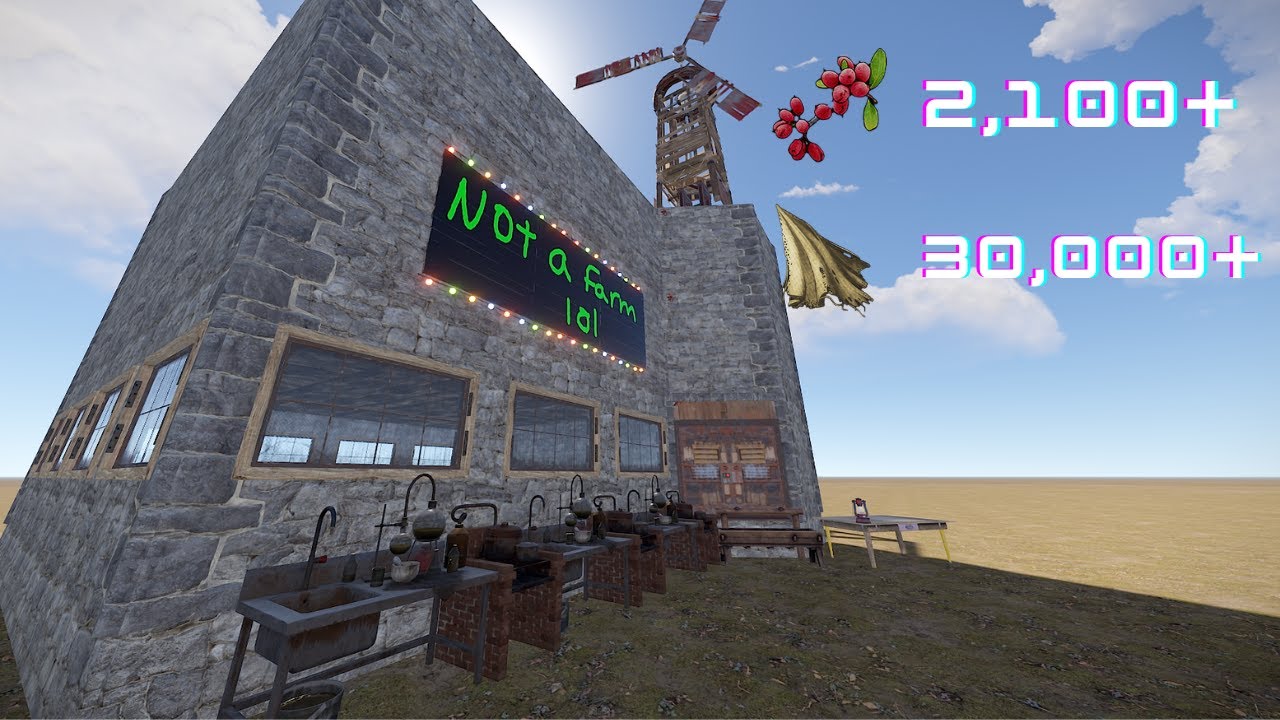 Rust Farm Base - The No Non-Sense Farm Design - YouTube