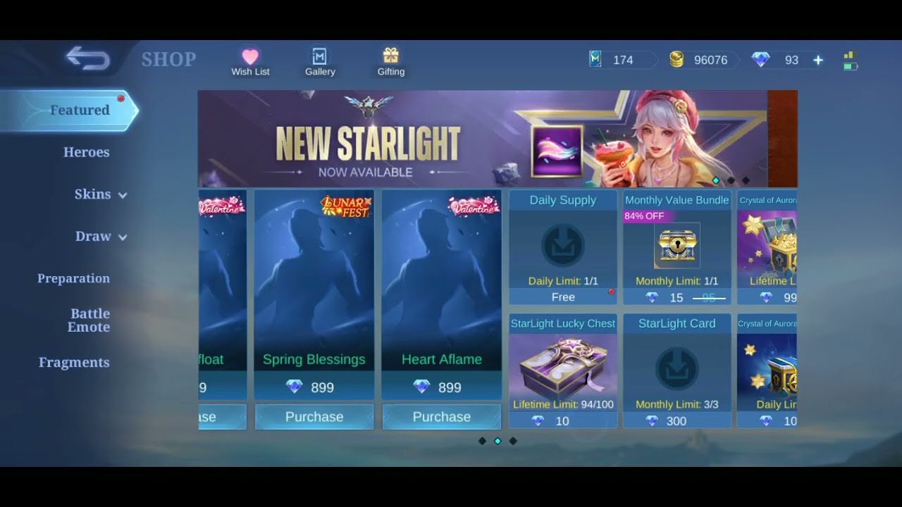 Spending total 150 Diamonds for a Starlight Card in Shop - YouTube
