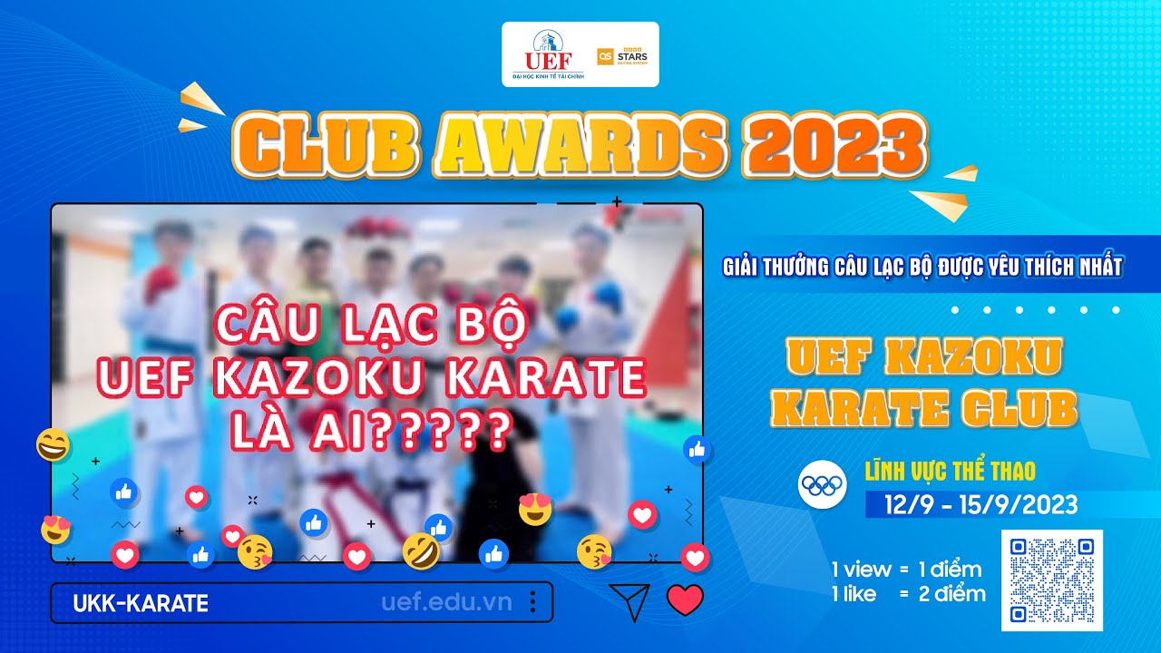 [NH23-24] UEF KAZOKU KARATEDO CLUB - CÂU LẠC BỘ KARATEDO UEF UKA - YouTube
