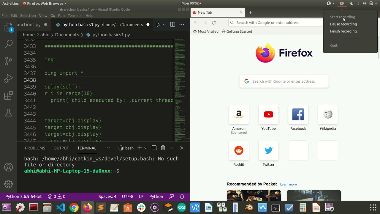 double screen/split screen on- windows/ubuntu - YouTube