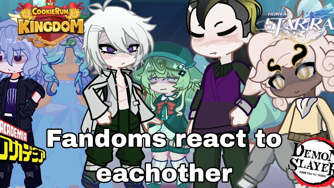 Fandoms react: Introduction! (gl2rv, gl2) kny, HSR, crk, mha - YouTube