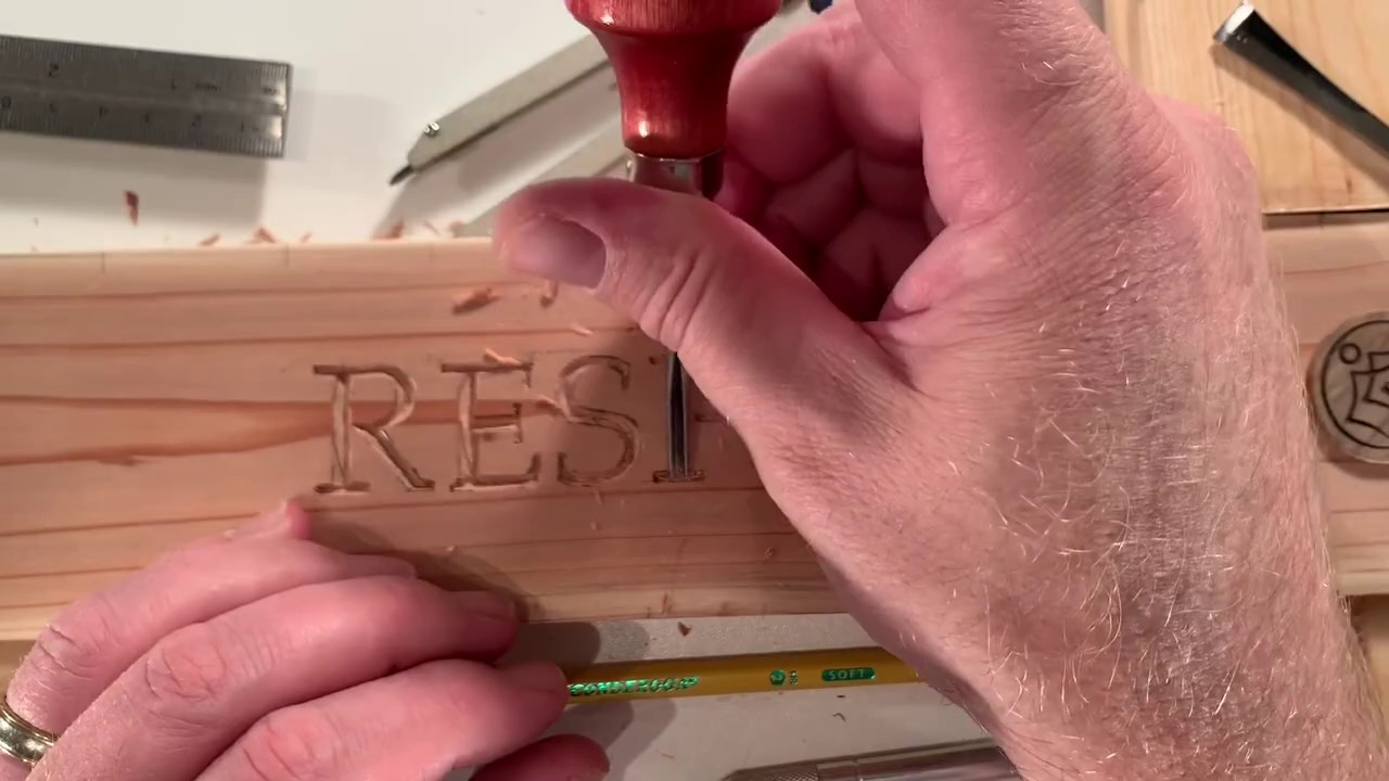 Hand Carved Lettering - YouTube