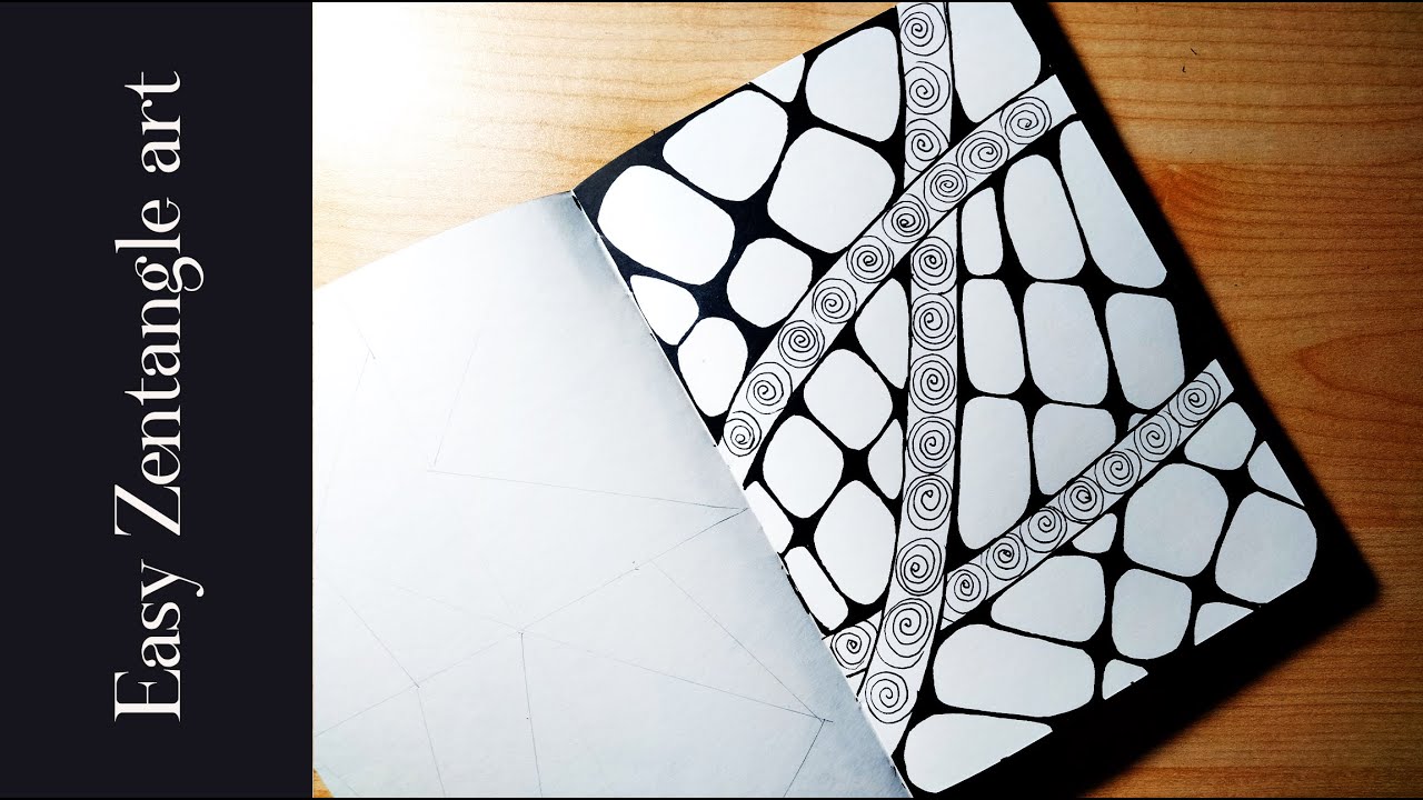Easy Step-by-Step Zentangle Pattern Tutorial | Relaxing & Beginner ...