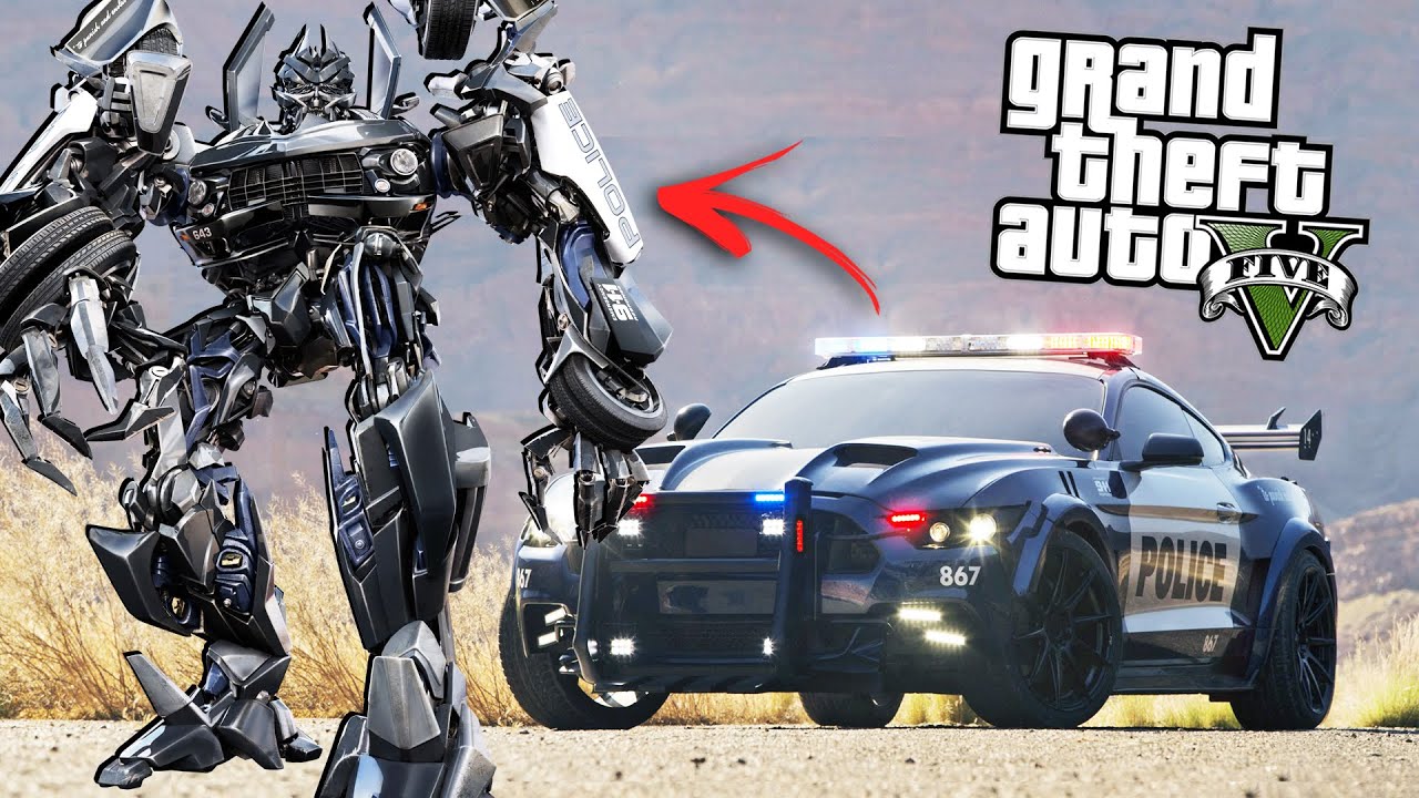 Barricade Transformer Rules Los Santos!! (GTA 5 Mods) - YouTube