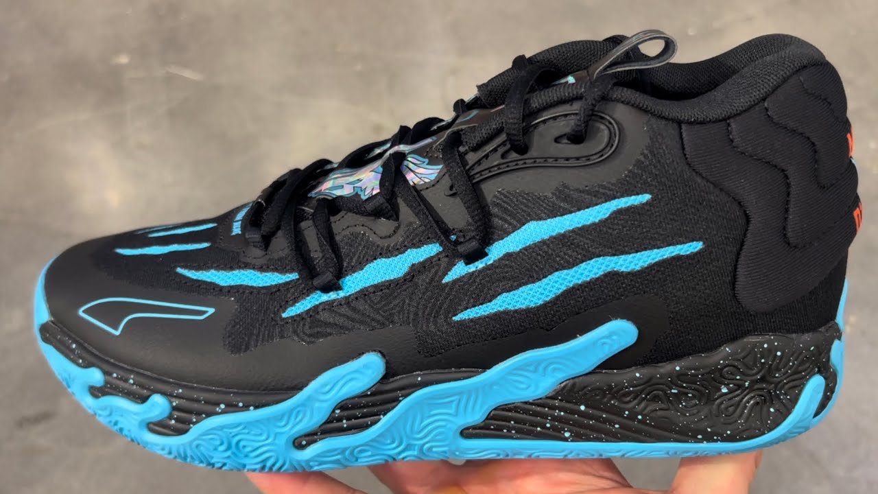 Puma MB.03 Blue Hive LaMelo Ball Basketball Shoes - YouTube