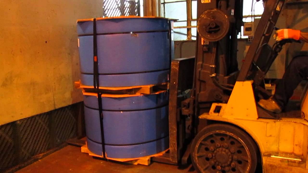 MEC aluminum coil offloading direct from 20 foot container Vid 6 - YouTube