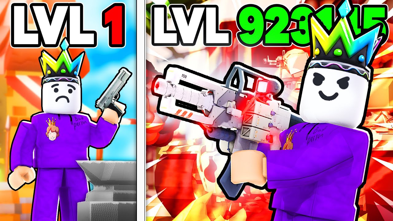 I Merge Guns To Get To MAXIMUM Weapon On Roblox - YouTube