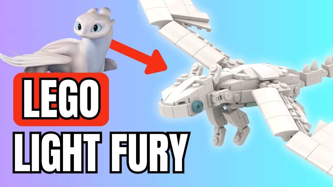 I Built THE LIGHT FURY from HTTYD: The Hidden World in LEGO - YouTube