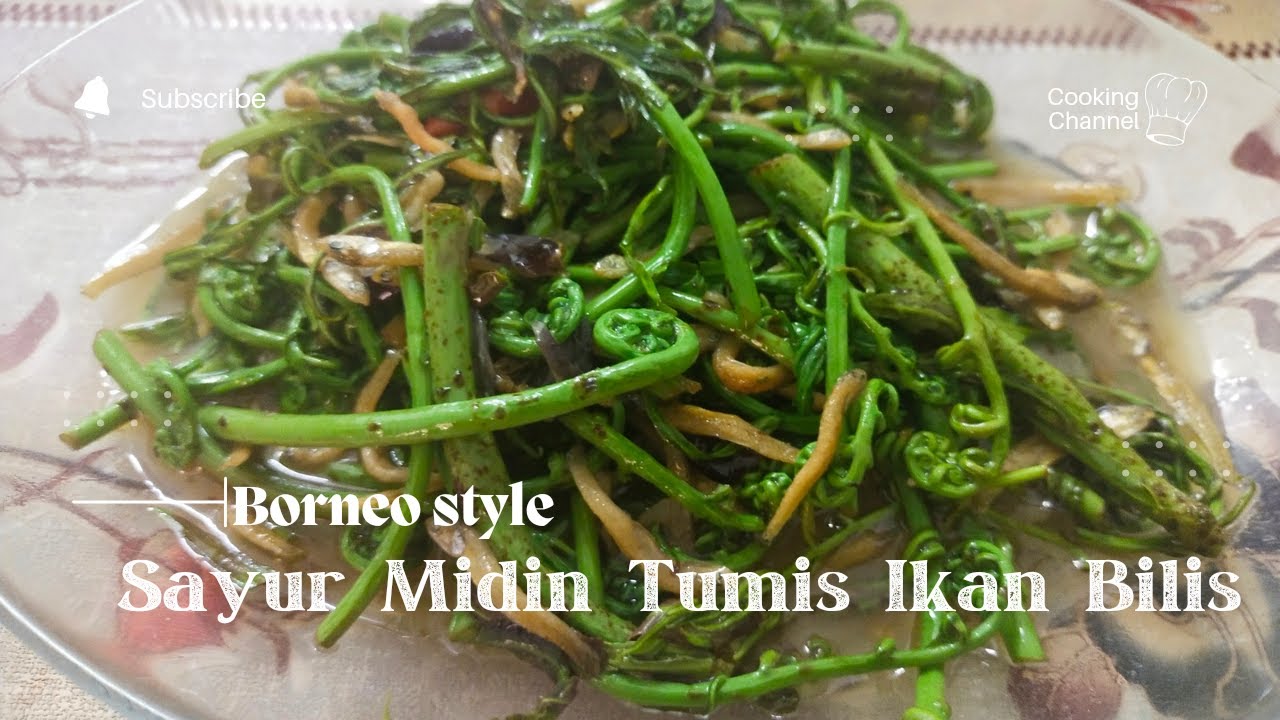 📍Sayur Midin@kemiding Tumis Ikan Bilis - YouTube