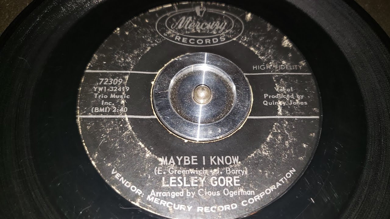 Lesley Gore - Maybe I Know (Mercury Records # 72309) - 1964 - YouTube
