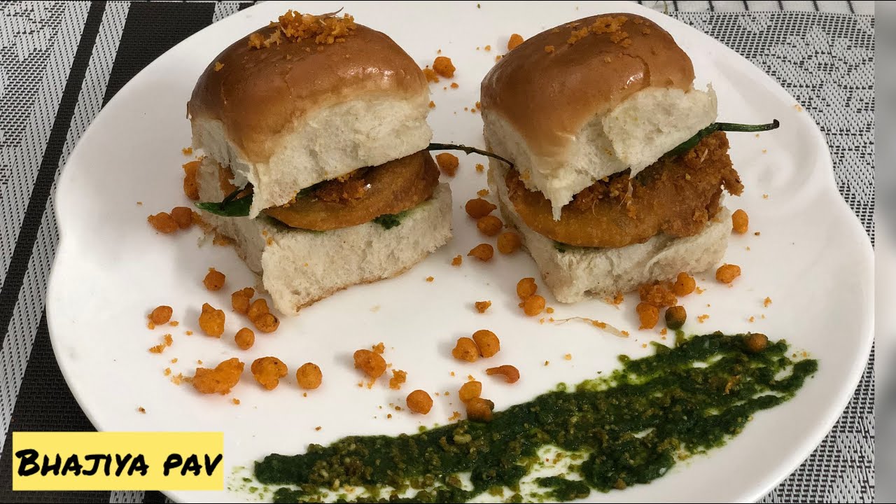 Bhajiya Pav Recipe | With three Types Of chutney | Tangy Flavor - YouTube