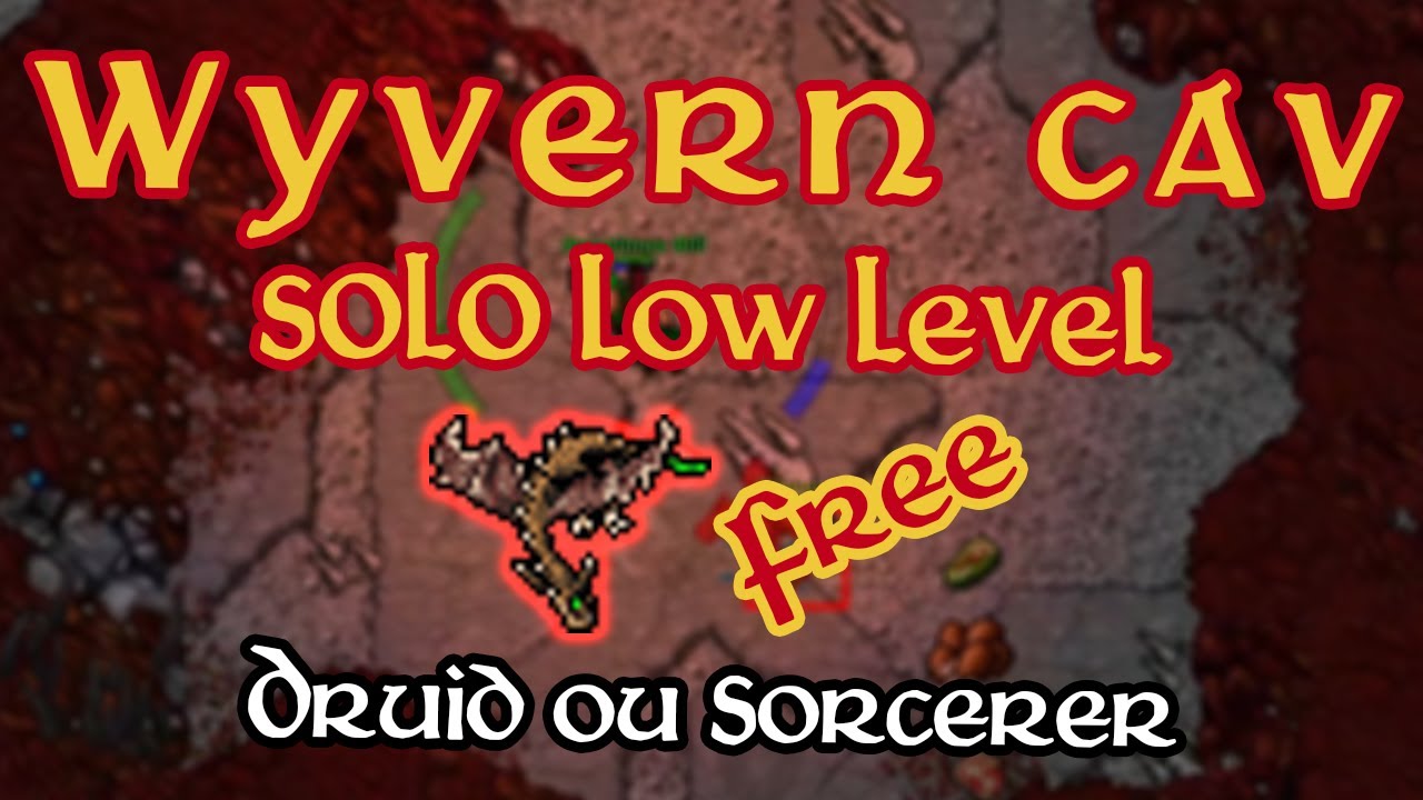 CAVERNA Secreta CAÇAR / HUNT Wyvern Free Mage (Druid ou Sorcerer) com ...