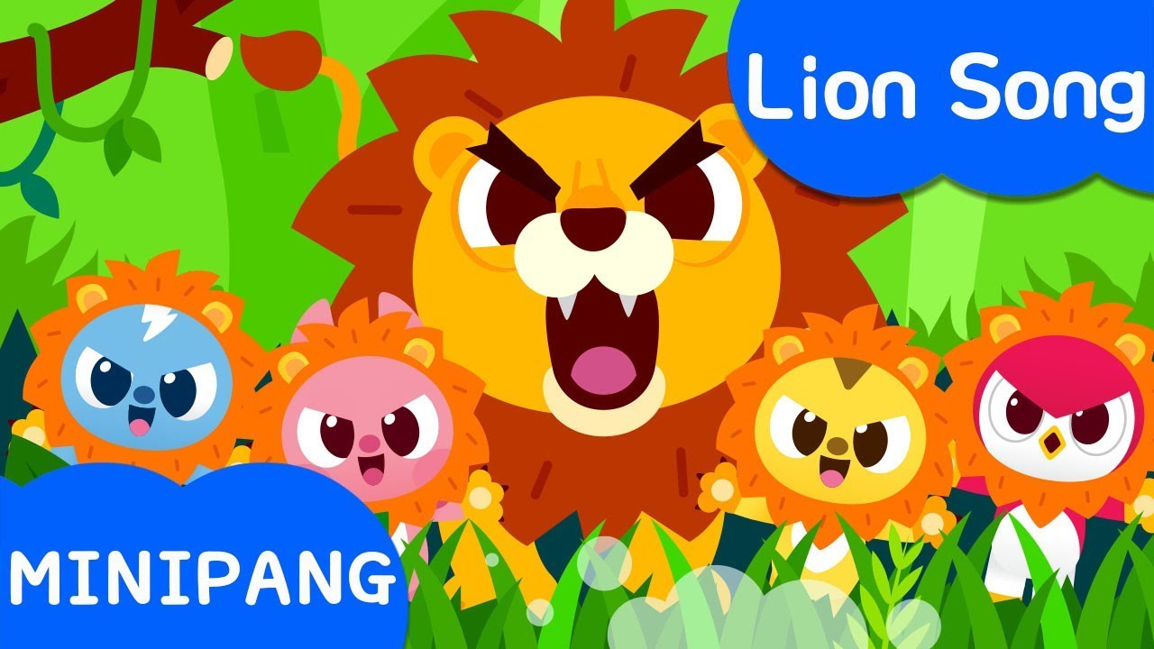 Lion Song | Miniforce | Nursery rhymes | Animal Songs | Mini-Pang TV ...