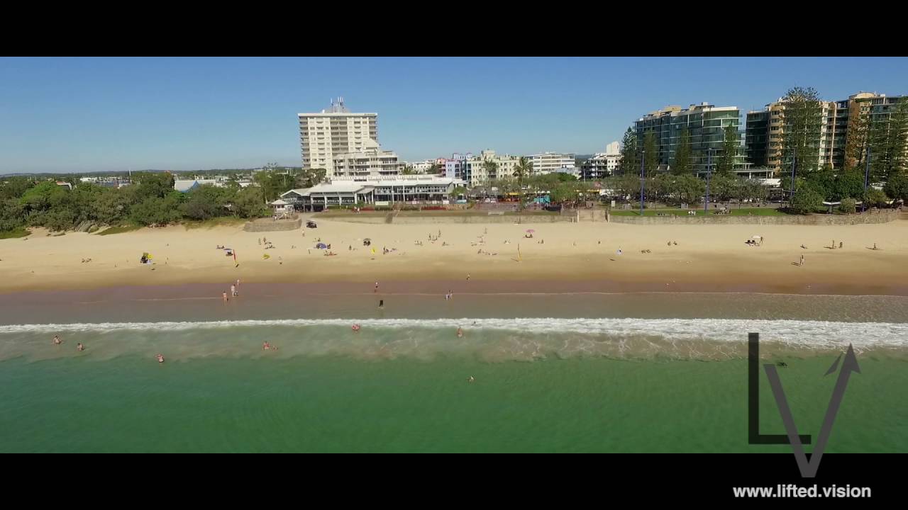 Mooloolaba Beach, Sunshine Coast Aerial view from a drone - YouTube