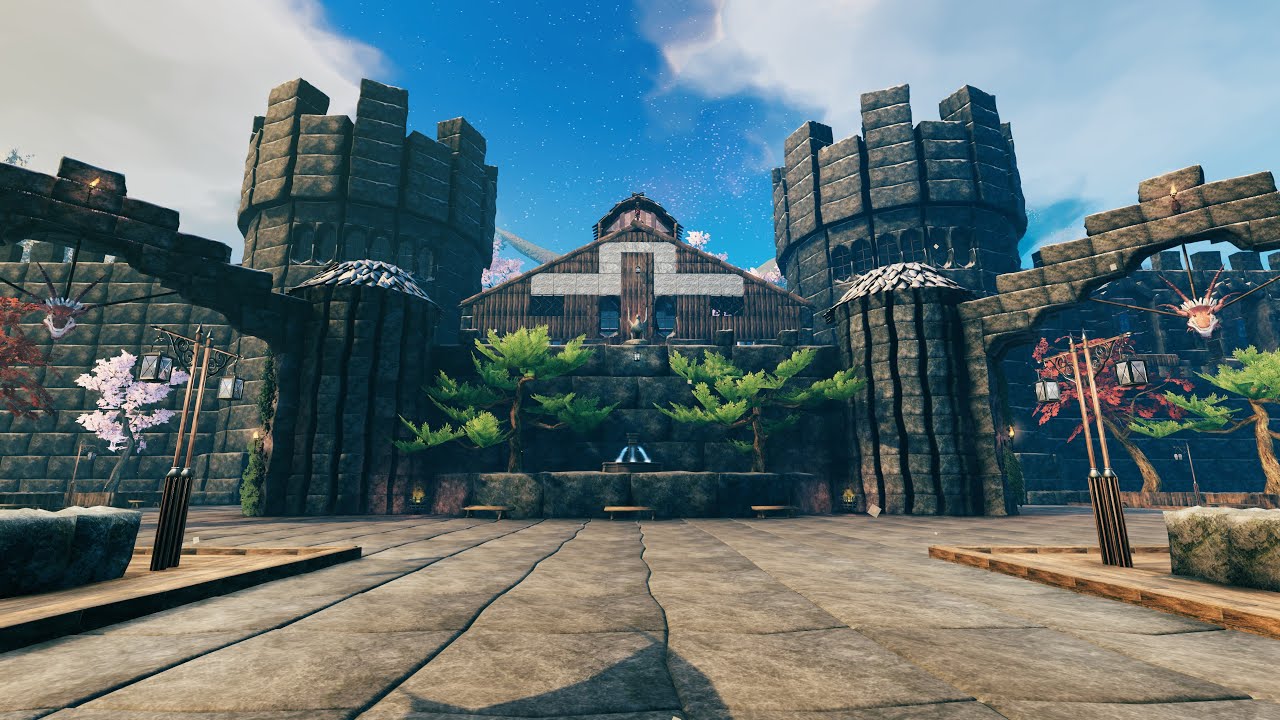 Stormwind Build in Valheim! Trade District and entrance so far with ...