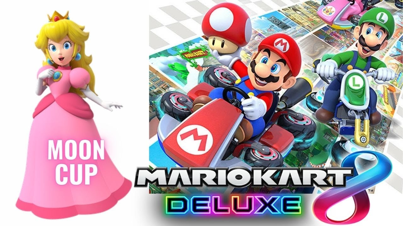 Princess Peach Plays Moon Cup (Wave 3 DLC) - Mario Kart 8 Deluxe ...