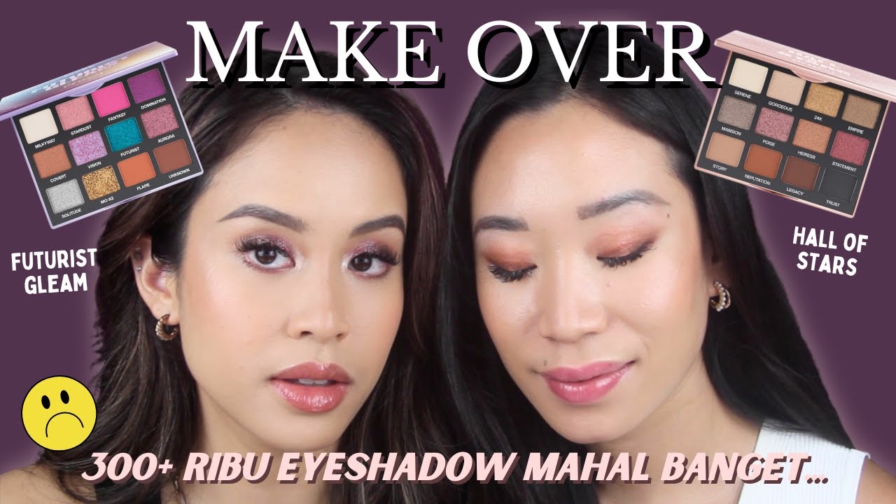 MAKE OVER EYESHADOW PALETTE REVIEW! Mahal banget... - YouTube
