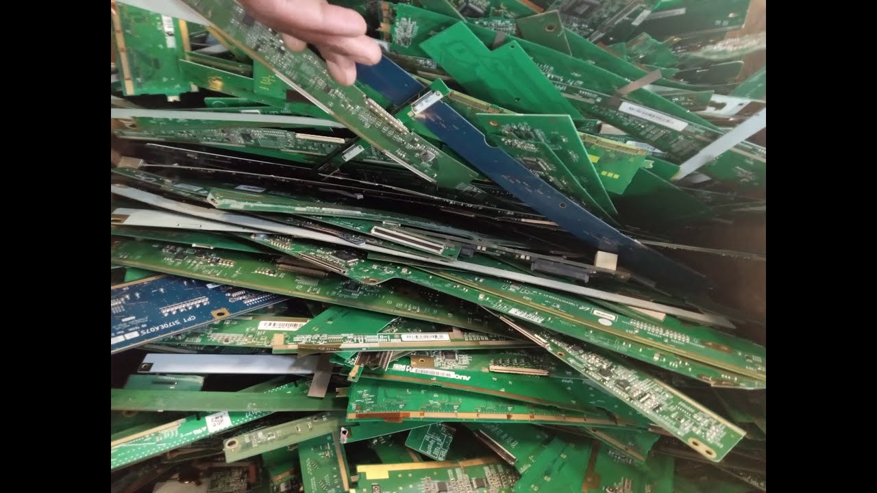 58 pounds lb of gold scrap lcd board perifrials. check out massive amount of gold - YouTube
