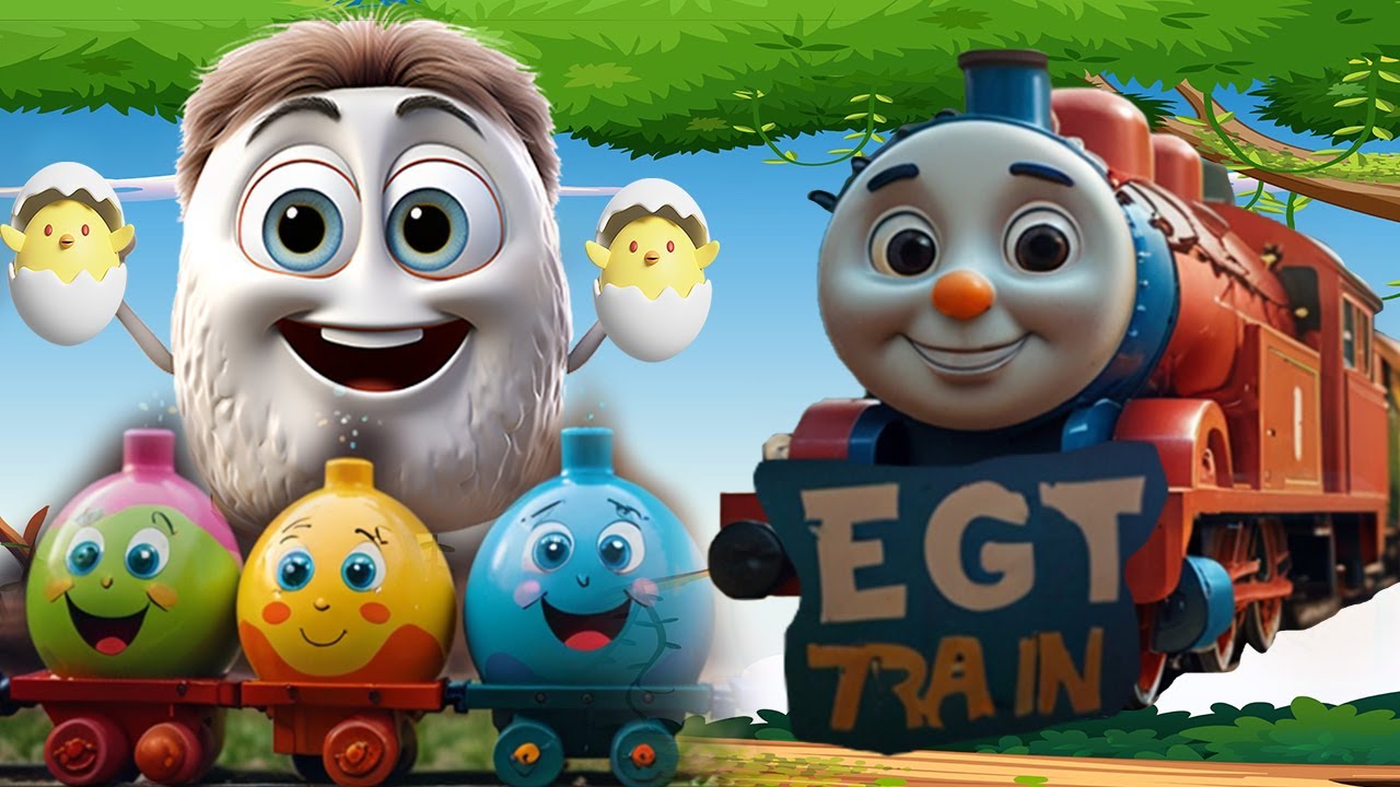 Colorful Egg Train! | Fun Kids Animation | Nursery Rhymes - YouTube