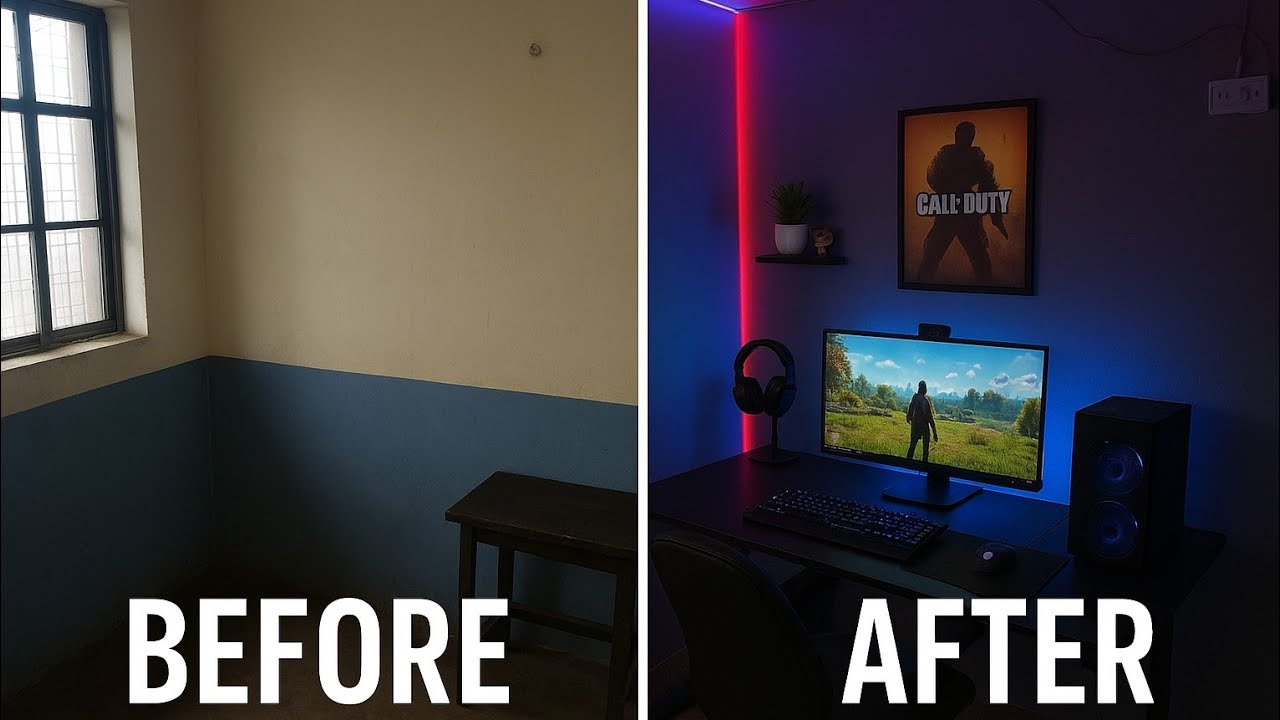 From Boring Room to DREAM Gaming Setup 🔥 | Ultimate Transformation ...