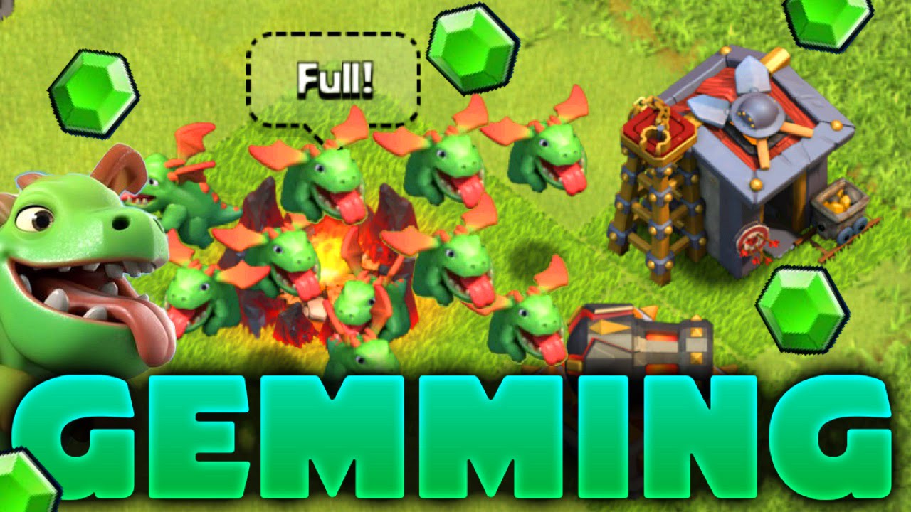 Clash of Clans - GEMMING BABY DRAGON & MINER! "NEW ELIXIR TROOPS!" (CoC ...