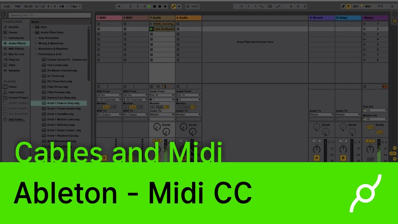 Ableton and cables - midi CC- part 03 - YouTube