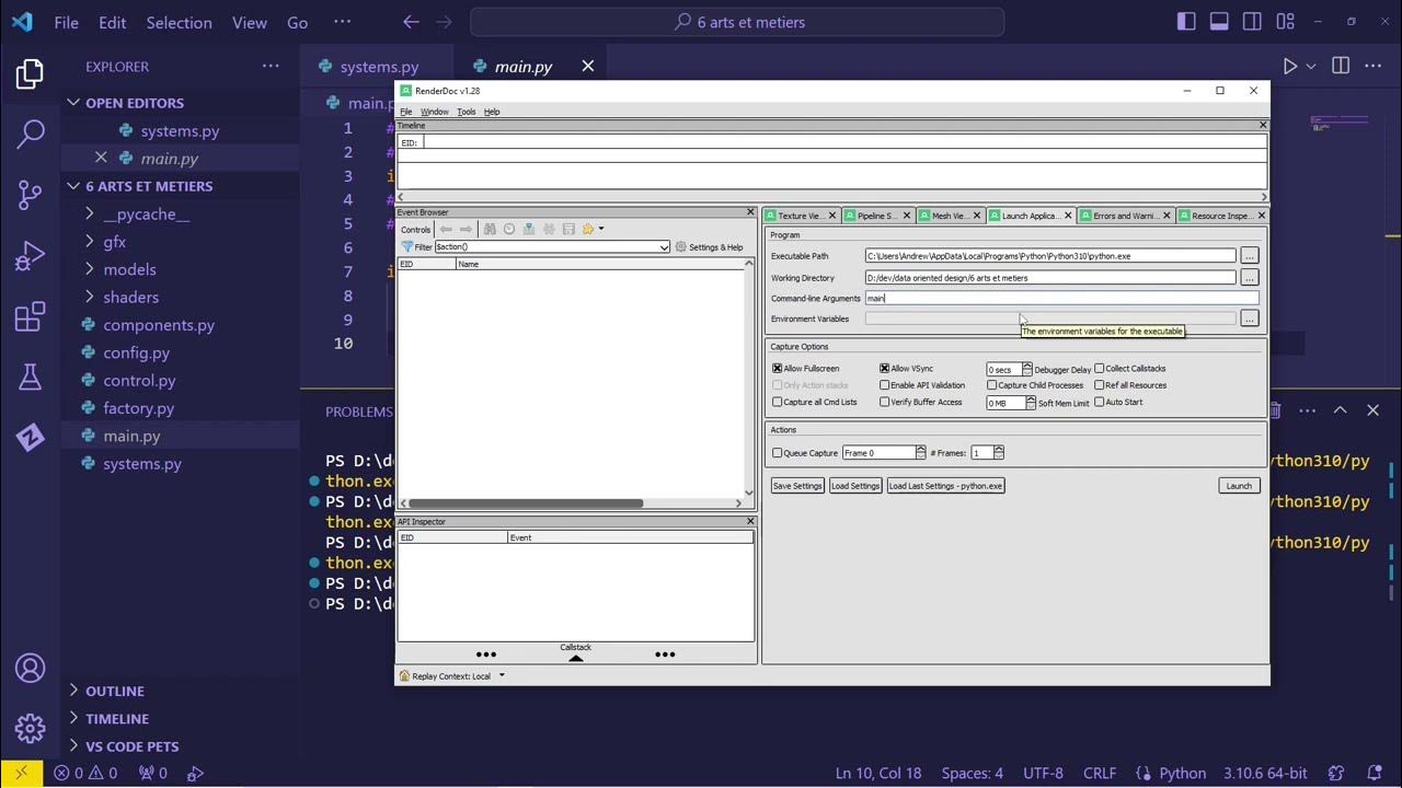 Debugging PyOpenGL Projects with Renderdoc - YouTube