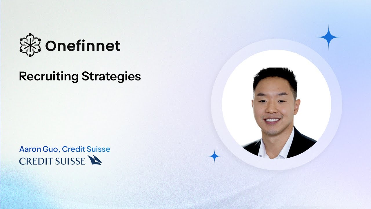 Investment Banking Recruiting Strategies - Aaron, Goldman Sachs ...