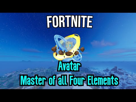 Avatar master of all four elements in fortnite - YouTube