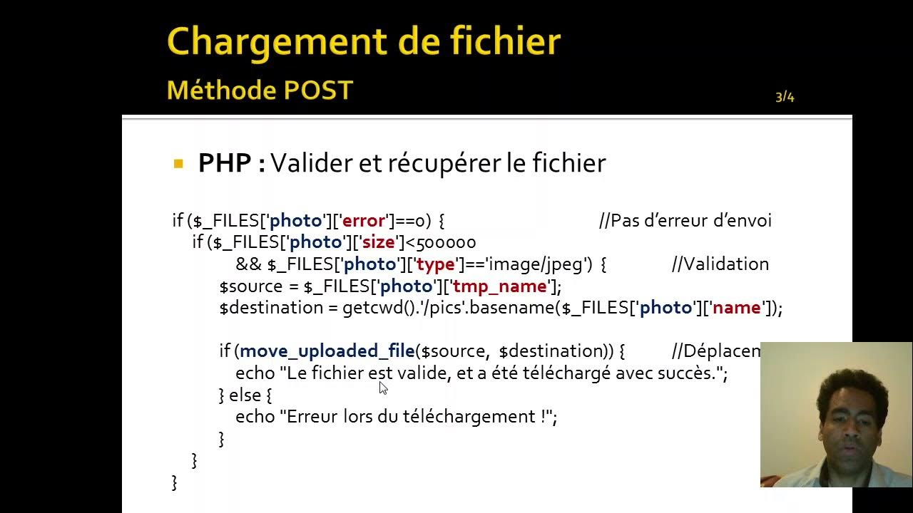 Tech PHP - Upload de fichier par méthode POST - YouTube