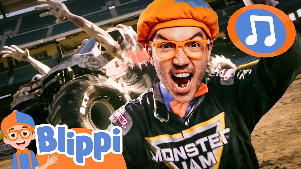 Monster Truck Song! 🎤 | Blippi 🔍 | Kids Learning Videos! | Exploring ...