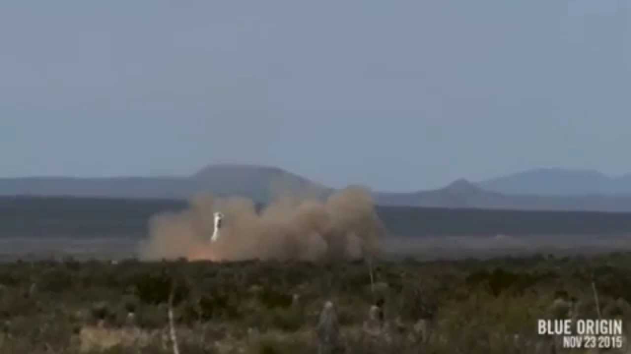 Vertical landing rocket: Success as New Shepard spaceship lands upright ...
