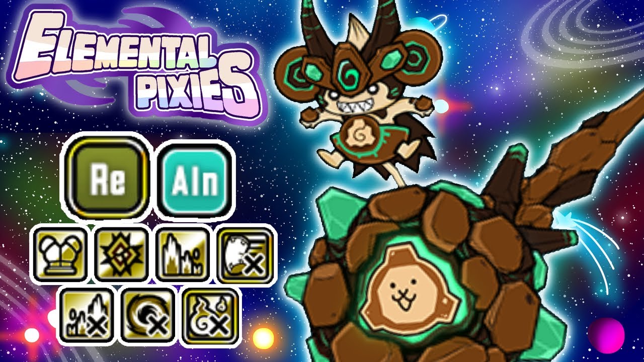 Battle Cats | Gravolodon | New Elemental Pixies Talents 13.7 (Review ...