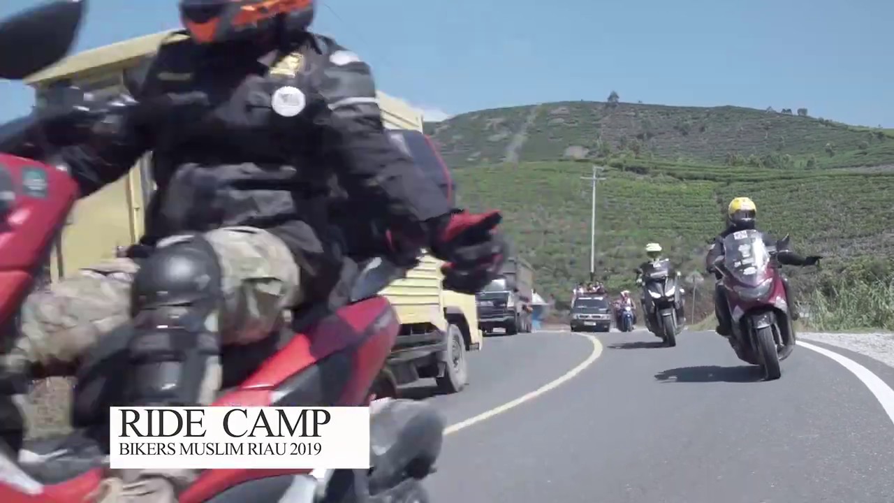 RIde Camp Bikers Muslim Riau - YouTube