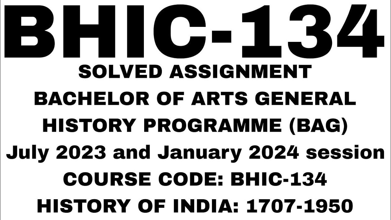 bhic 134 solved assignment 23-24 / bhic 134 / bhic134 solved assignment ...