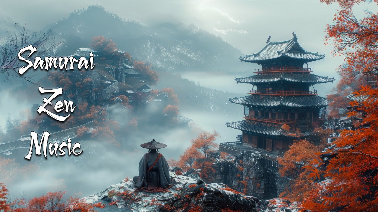 Serenity In Snow Mountain Peak - Samurai Meditation & Relaxation Music ...