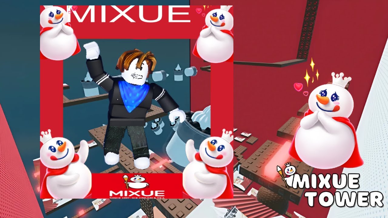 Parkour di Mixue Tower Jadi Ice Cream - Roblox Mixue Tower - YouTube