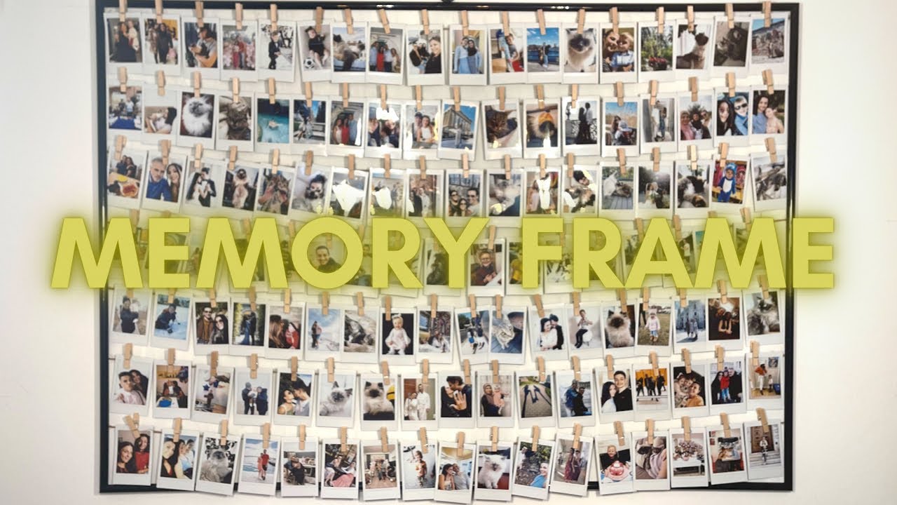 MEMORY FRAME - EASY DIY + Alternative - YouTube
