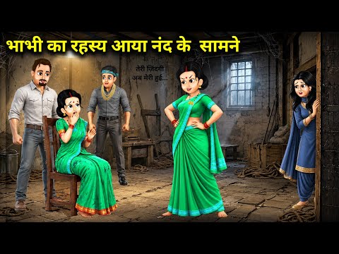 भाभी का रहस्य आया नंद के सामने||Hindi Cartoon Stories||Sister-in-law's secret revealed to the sister