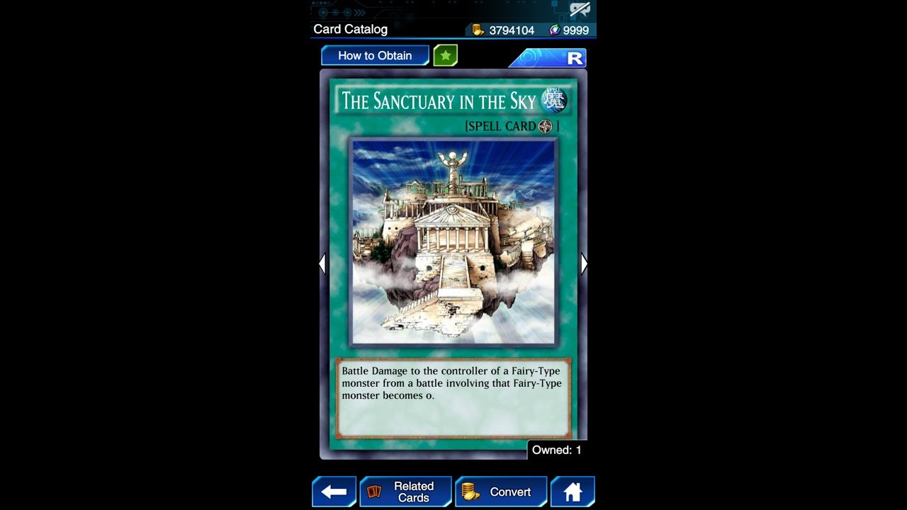Yugioh Duel Links - How to build a Sanctuary in the Sky Deck? - YouTube