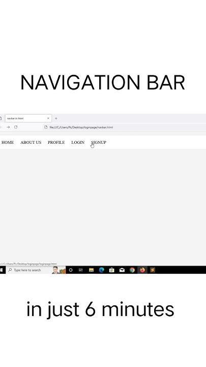 How To Make Navigation Bar Using Html And Css Navigationbar Css Html Navbar Youtube