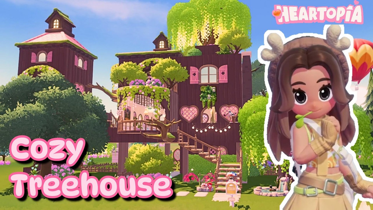 I Built a COZY TREEHOUSE in Heartopia - YouTube