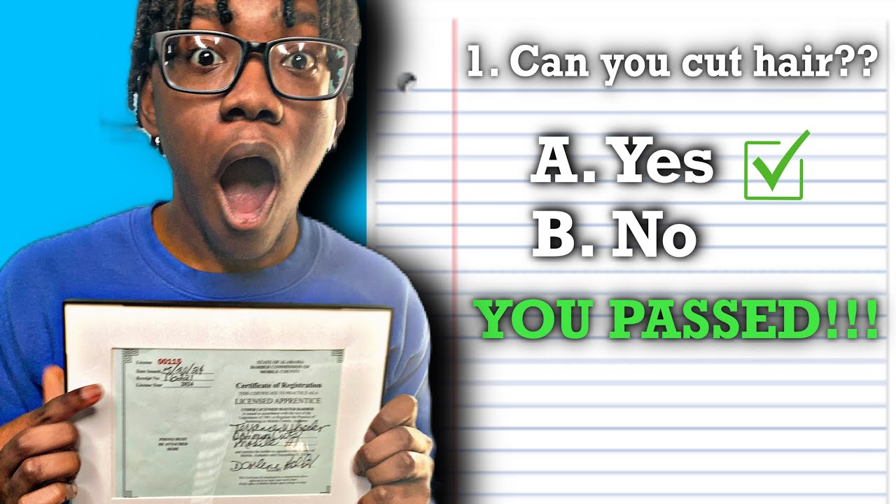 GETTING YOUR BARBER LICENSE IS SUPER EASY (BARBER VLOG #12) - YouTube