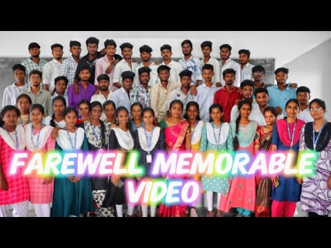 🥹 Farewell Memorable 🫠video🥺 for final year😺 students 💐 - YouTube