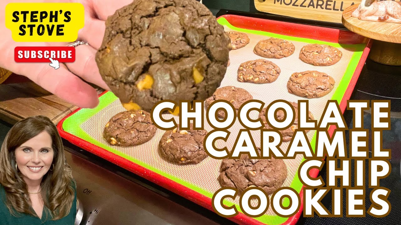 Chocolate Caramel Chip Cookies-Easy Indulgent Cookies Recipe for the ...