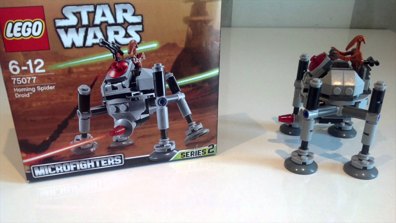 Star wars Lego( Homing Spider Droid and Battle Droid) - YouTube