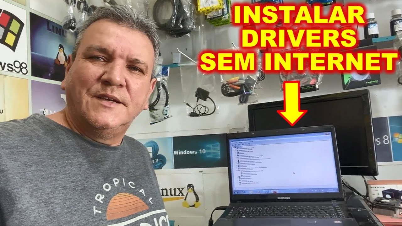 Como instalar Drivers Samsung sem internet, Windows 7, 8, 10 e 11 - YouTube