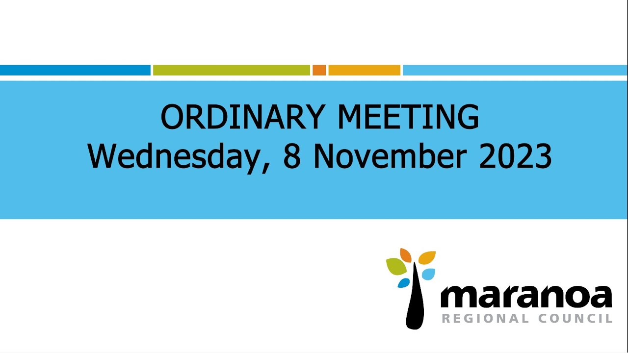 Maranoa Regional Council - Ordinary Meeting - 8 November 2023 - YouTube
